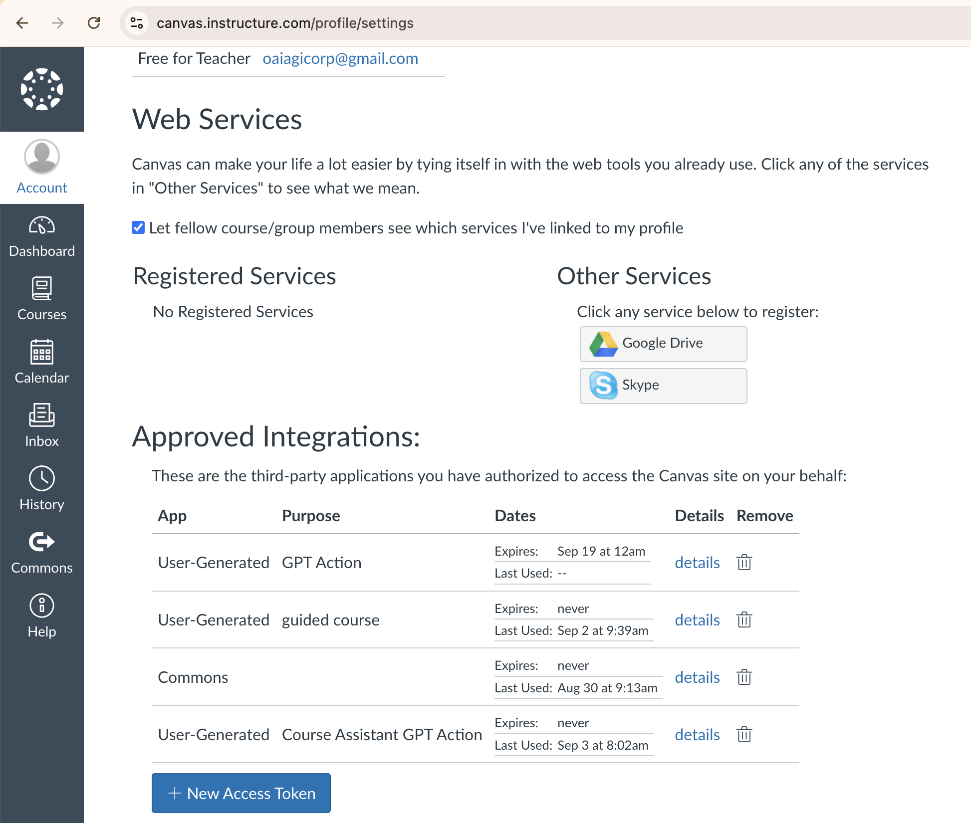 GPT Actions library - Canvas Learning Management System