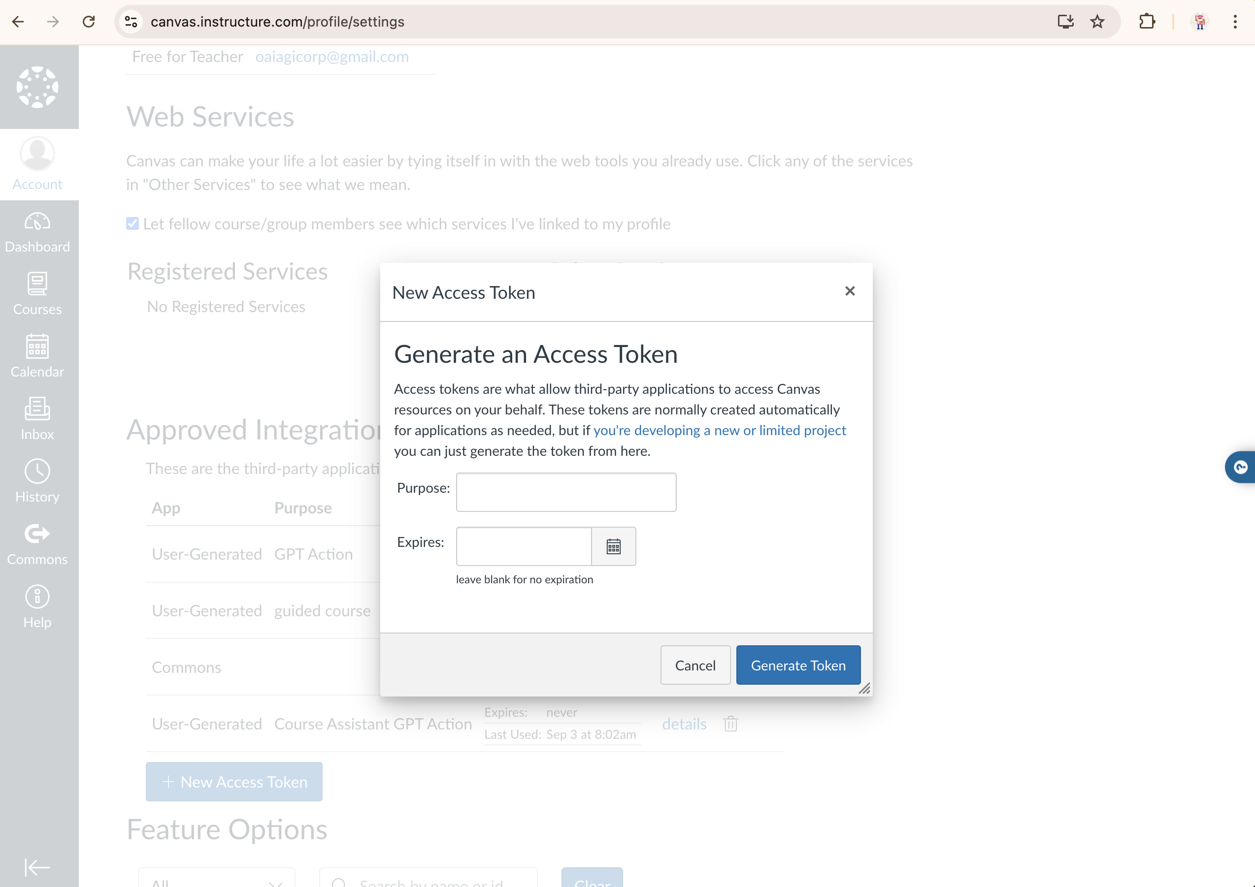 GPT Actions library - Canvas Learning Management System