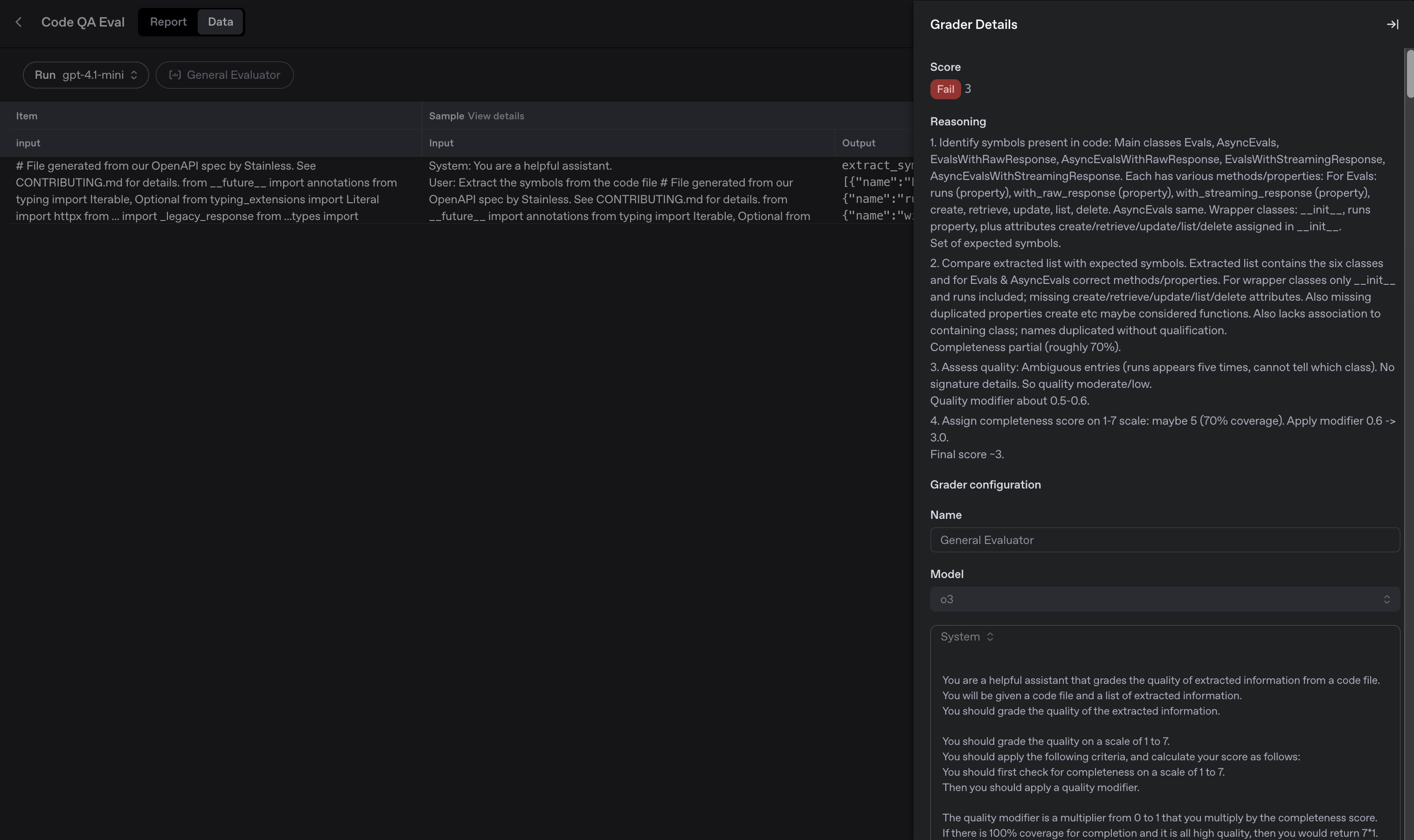 Evals API Use-case - Tools Evaluation