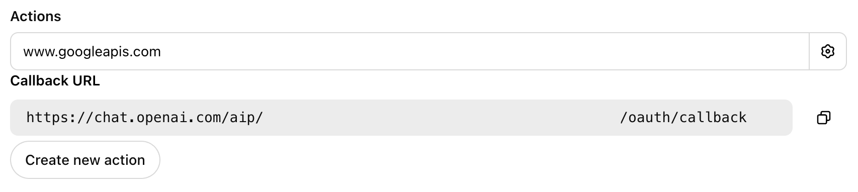 GPT Actions library - Google Calendar