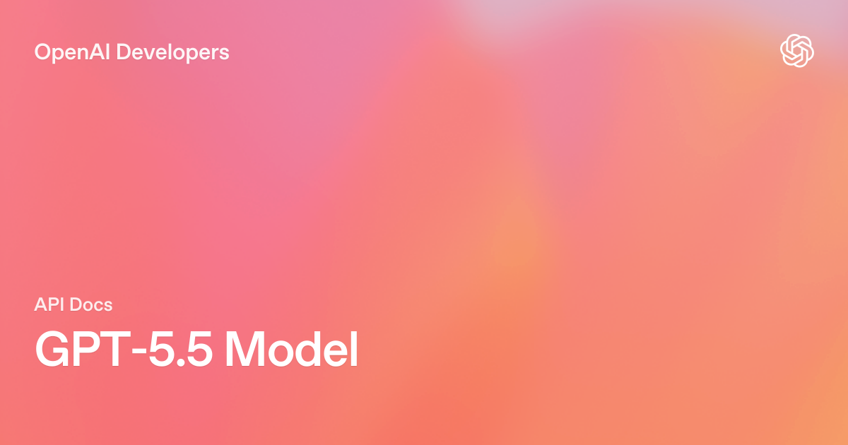 GPT-5.5 Model | OpenAI API